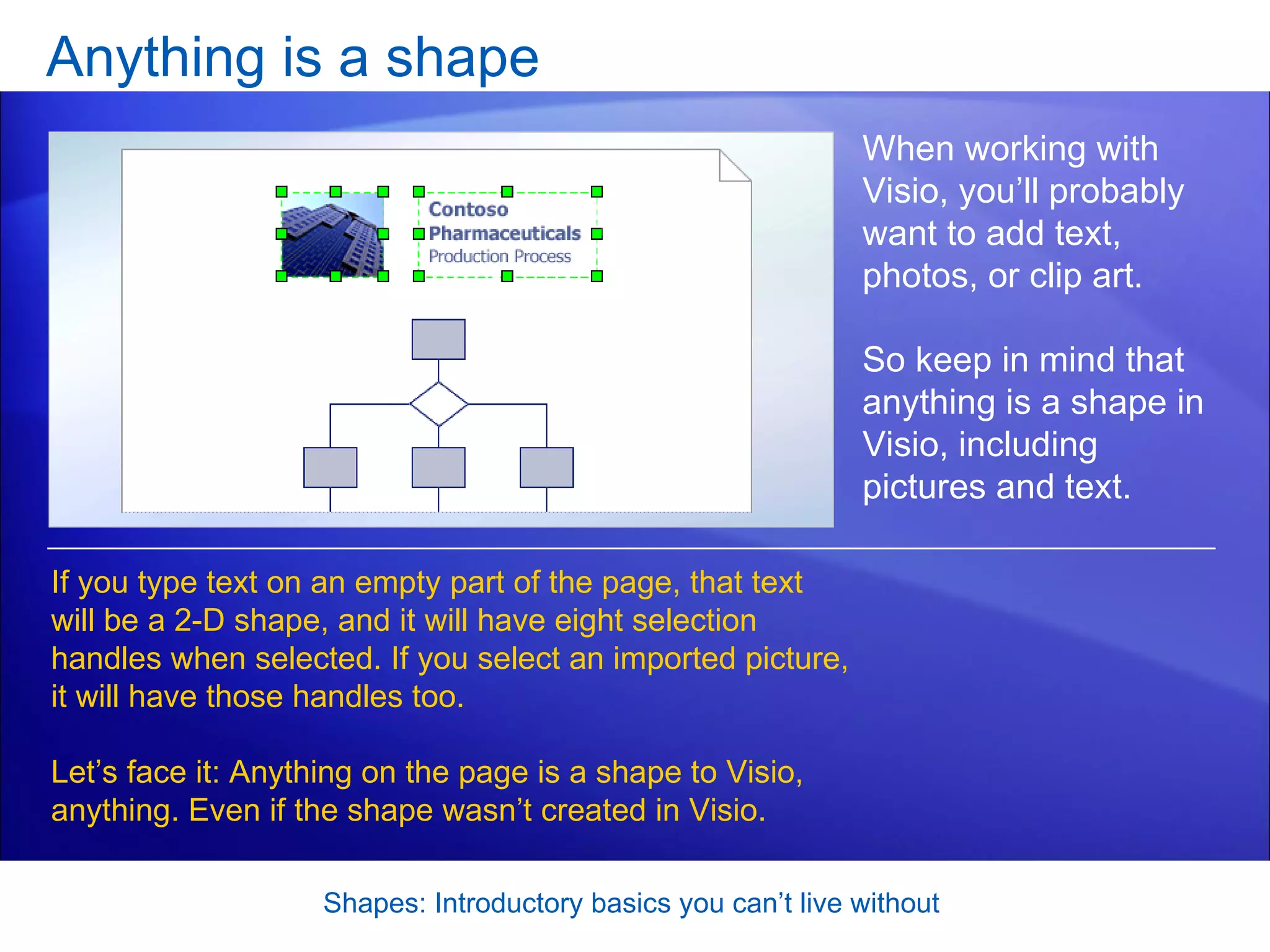 Visio 2007ù Shapes Introductory Basics You Can T Live Without | PPT | 3 ...