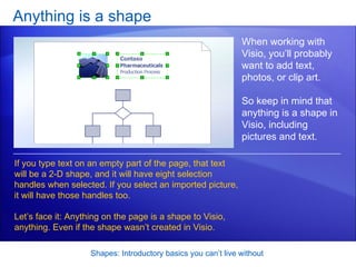 Visio 2007ù Shapes Introductory Basics You Can T Live Without | PPT