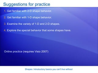 Visio 2007ù Shapes Introductory Basics You Can T Live Without | PPT