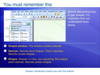 Visio 2007ù Shapes Introductory Basics You Can T Live Without | PPT