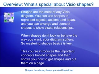 Visio 2007ù Shapes Introductory Basics You Can T Live Without | PPT