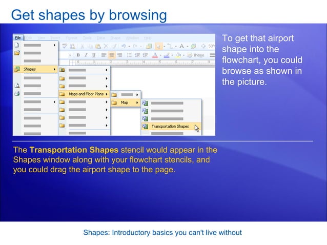 Visio 2007ù Shapes Introductory Basics You Can T Live Without | PPT | 3-D Graphics | Computer ...
