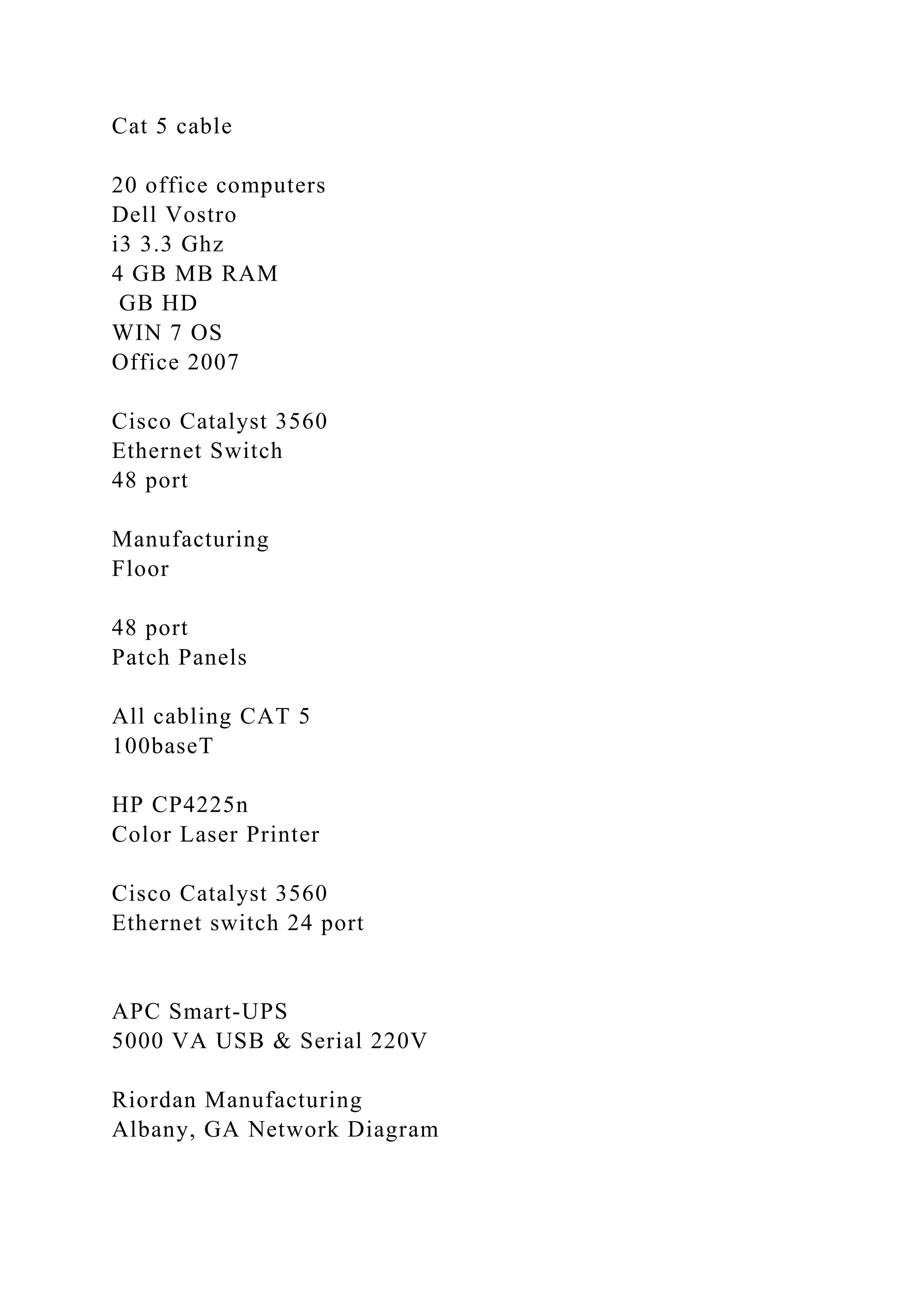 Visio 2010RiordanMfgNetworkAlbanyDiagram.vsdEthernetDisk .docx