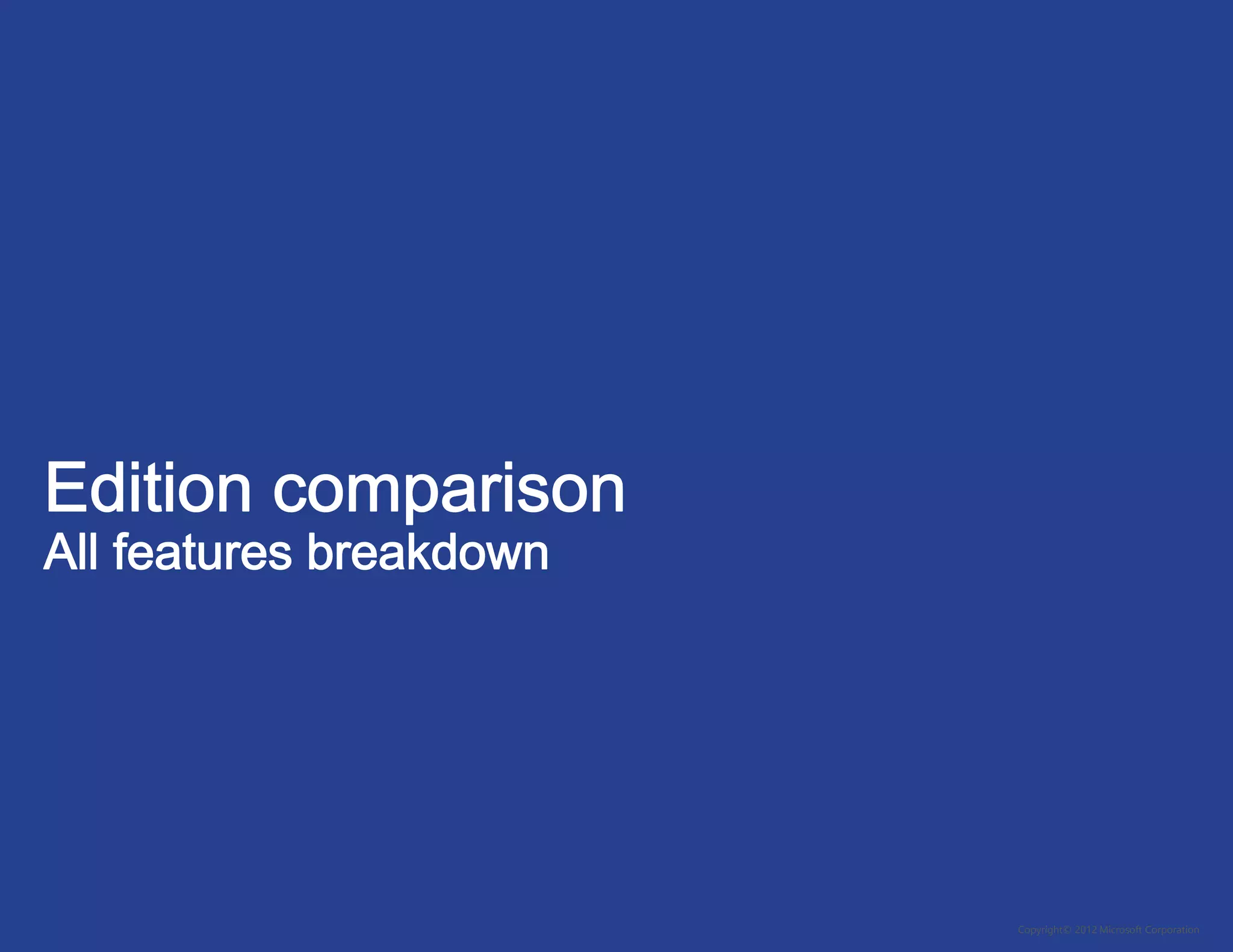 Microsoft Viso 2013 - Feature Comparison Chart | PDF