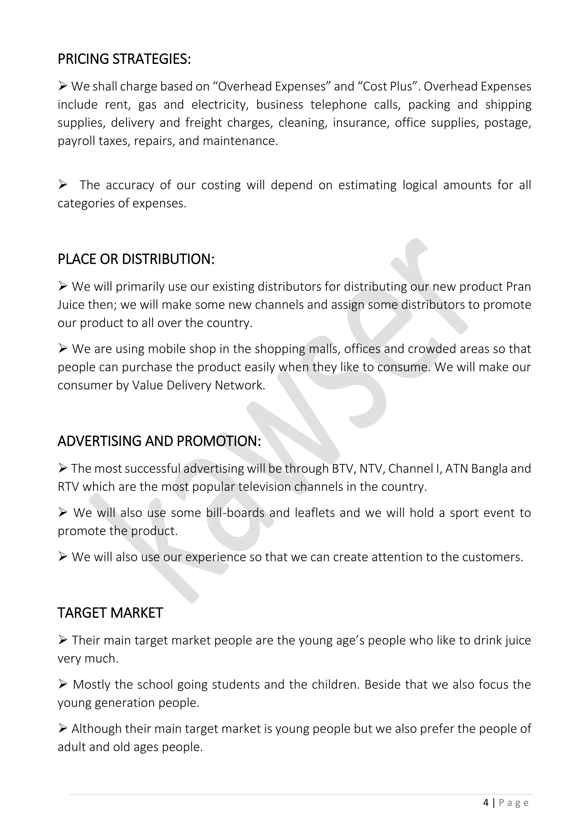 VISION, MISSION AND MARKETING STRATEGY OF PRAN-RFL | PDF