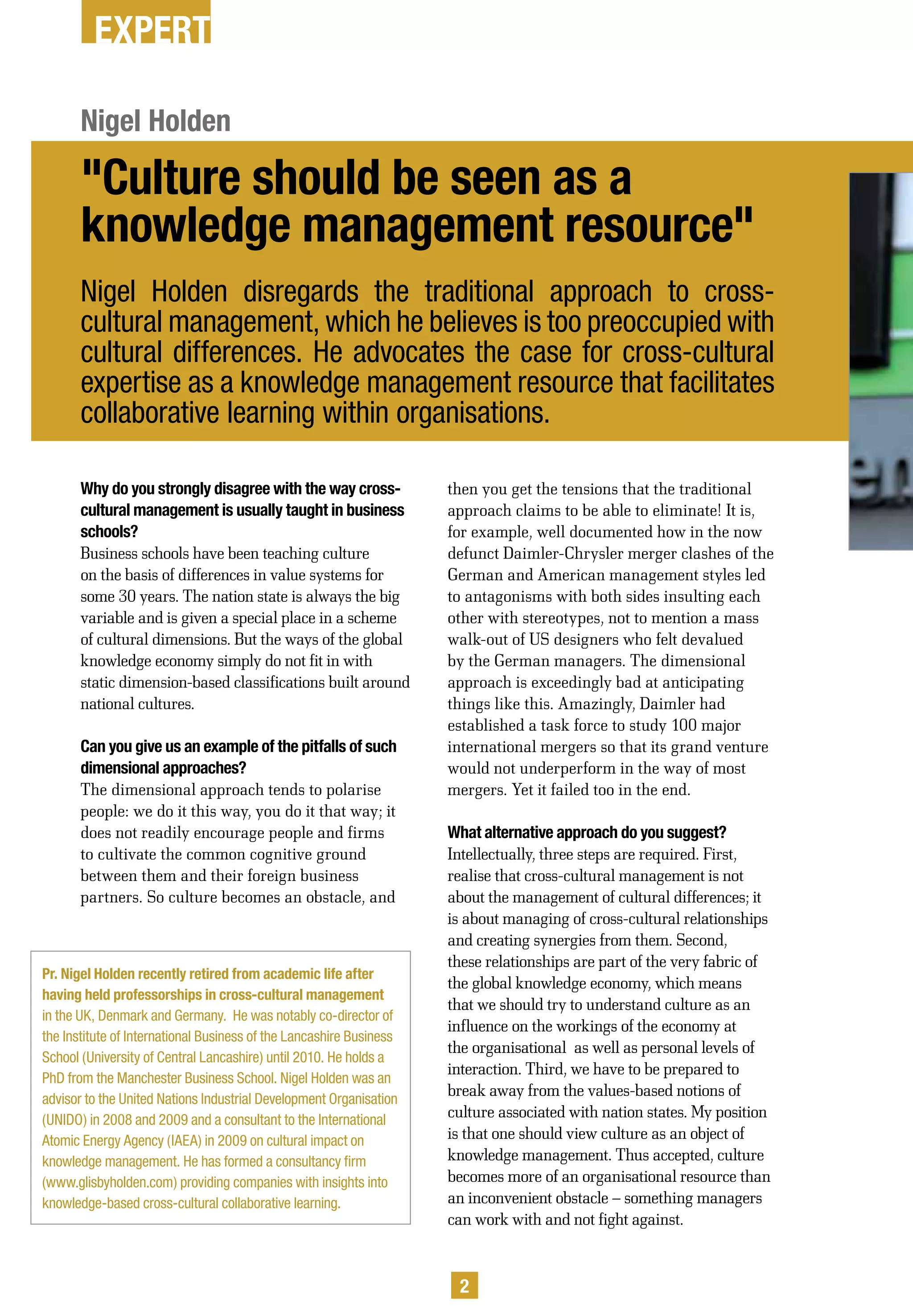 ADP Europe at Work - A Vision on Cultural Diversity | PDF