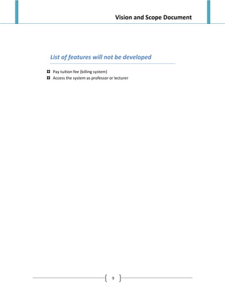 Vision And Scope Document | PPT