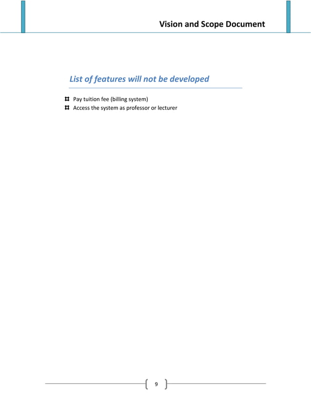 Vision And Scope Document | PPT