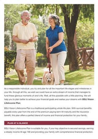 Vision life-income-plan-08-01-13 | PDF