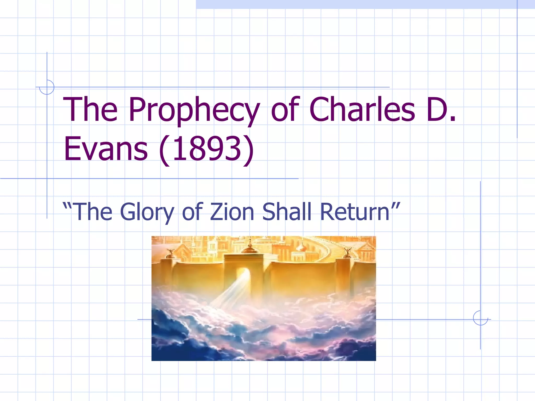 Vision Of Charles D Evans | PPT