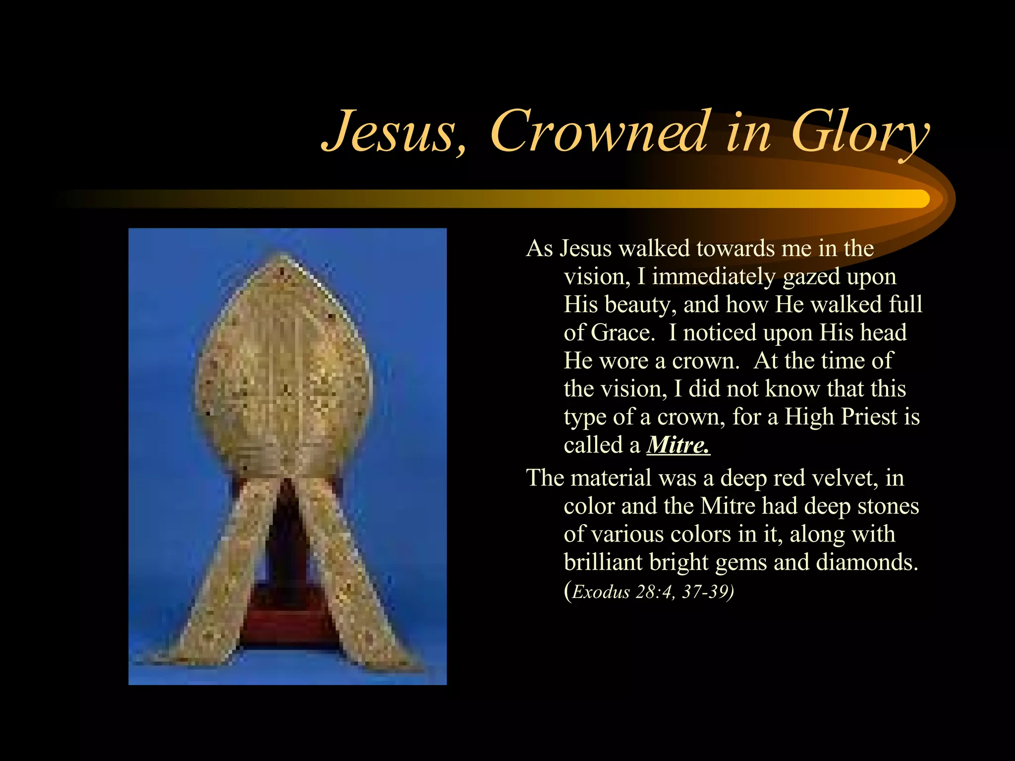 Vision of Jesus as Our High Priest With His Golden Water Basin and ...