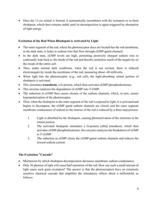 Guyton's Physiology - Vision & Eye Physiology | PDF