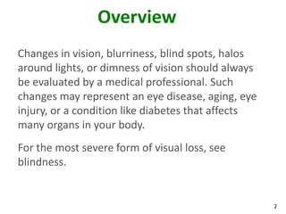 Vision problems | PPTX