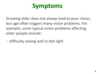 Vision problems | PPTX