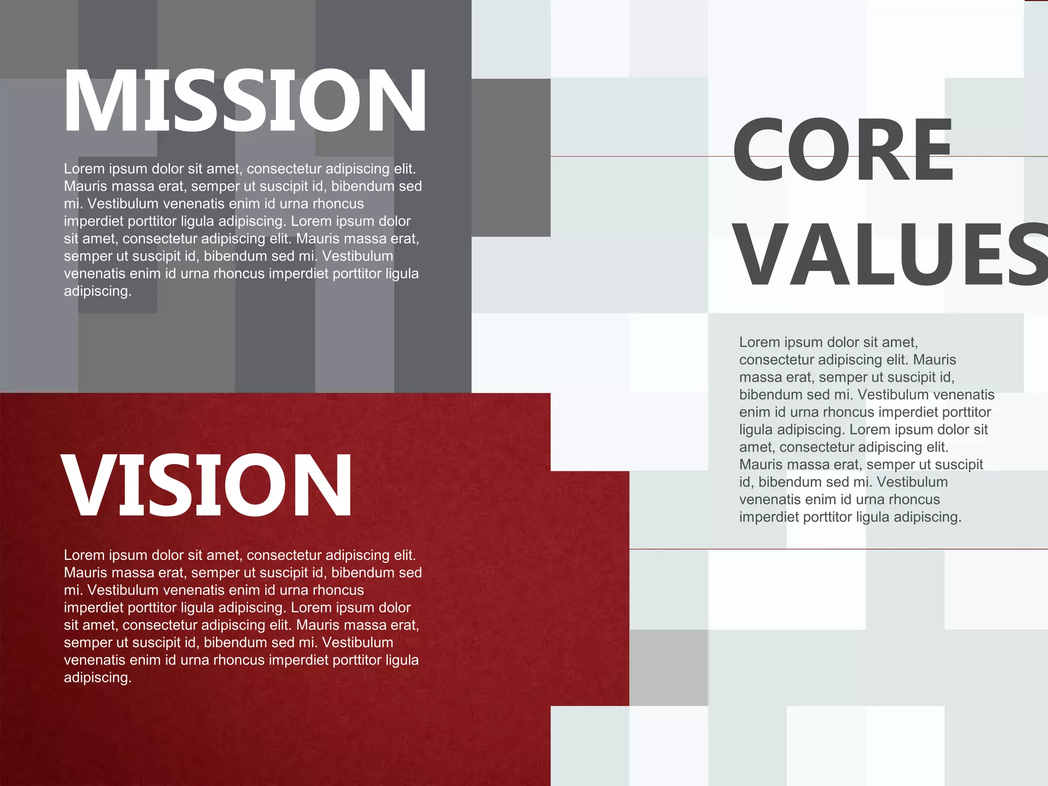Mission, Vision and Core Values Diagram (for PowerPoint and Google ...