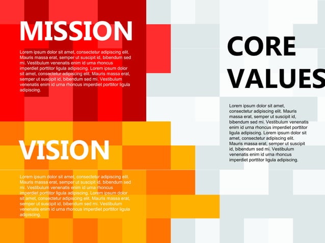 Mission, Vision and Core Values Diagram (for PowerPoint and Google Slides) | PPTX