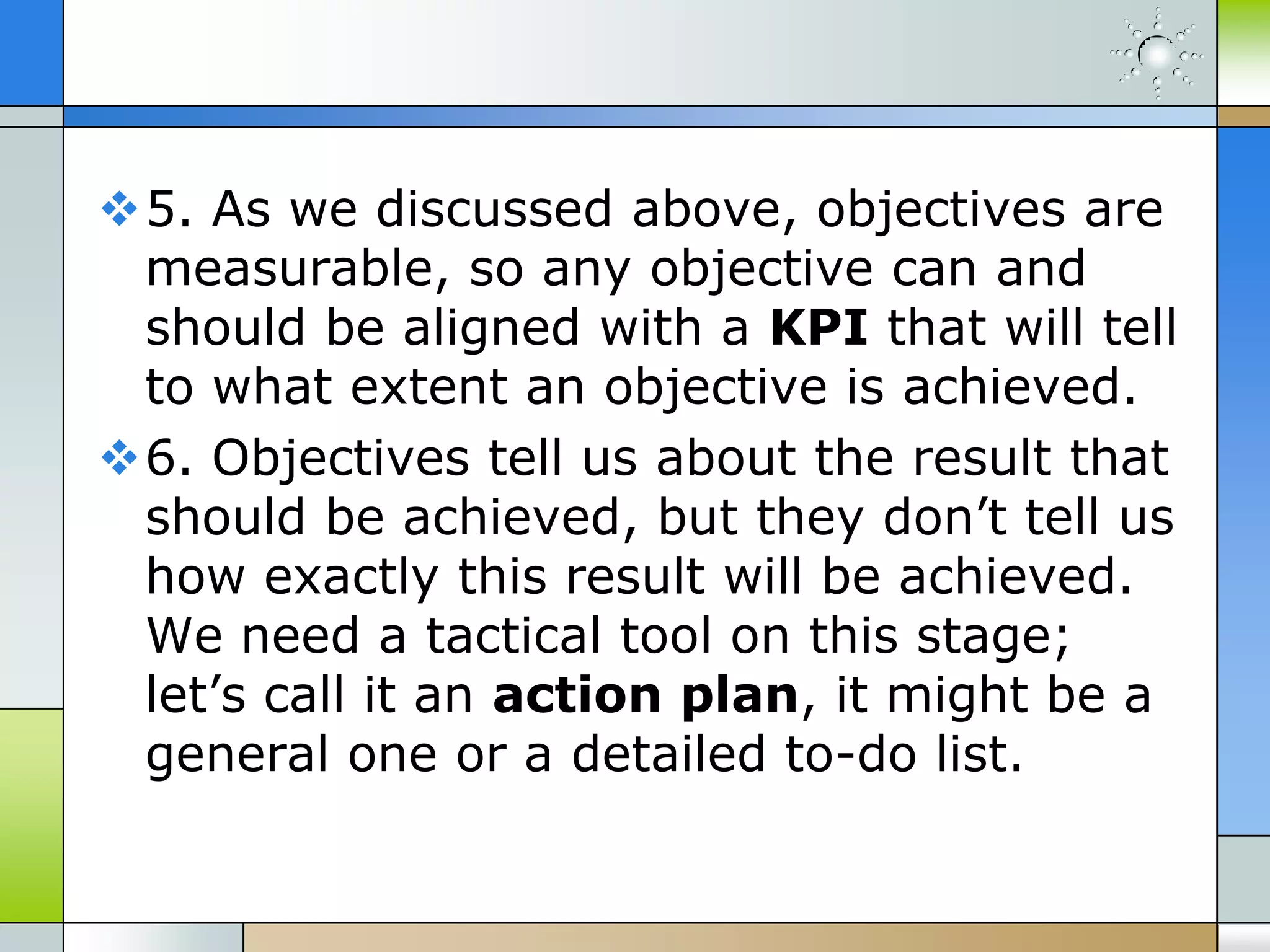 Vision and goals vs strategy map and objectives | PPT
