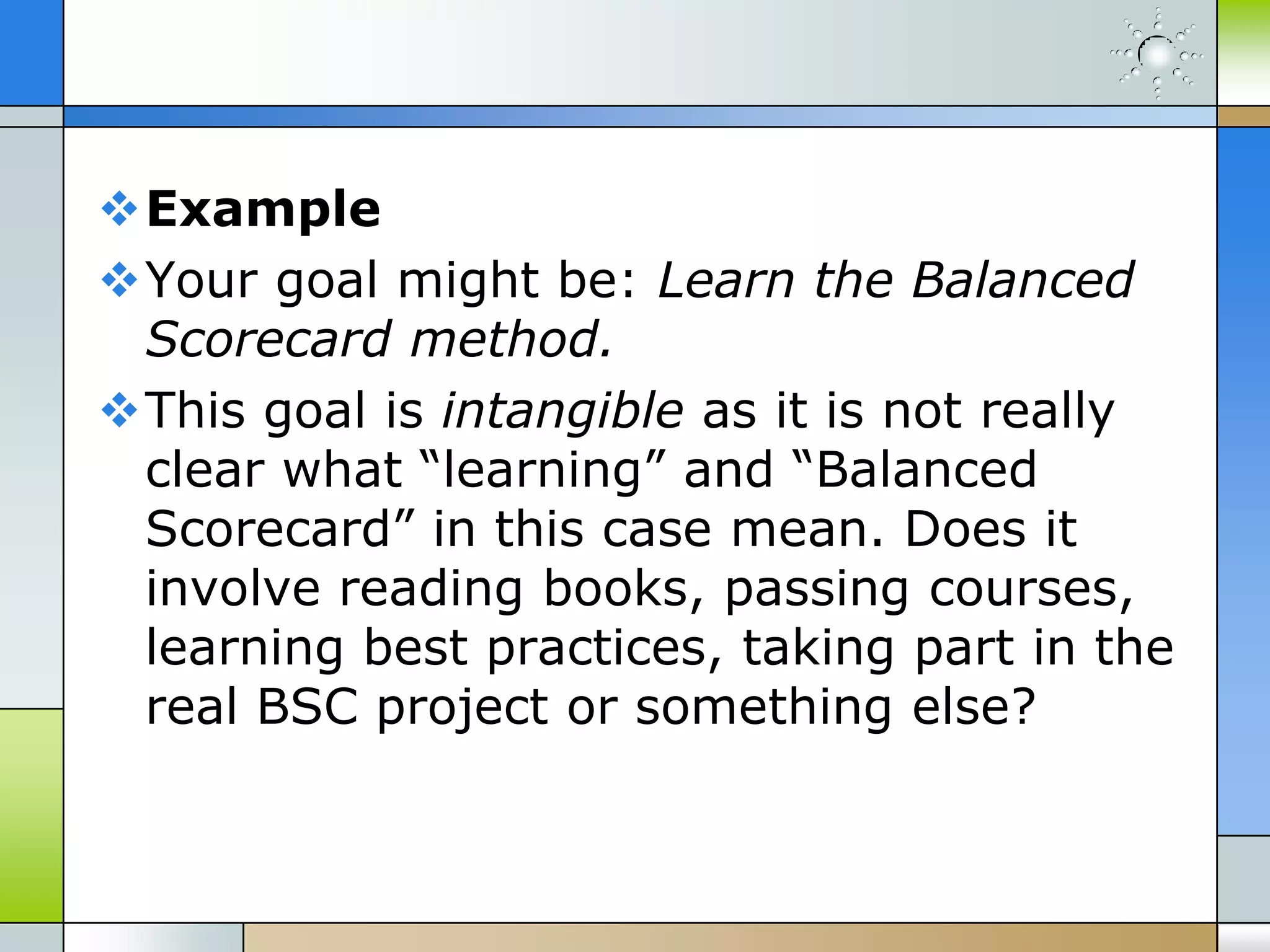 Vision and goals vs strategy map and objectives | PPT
