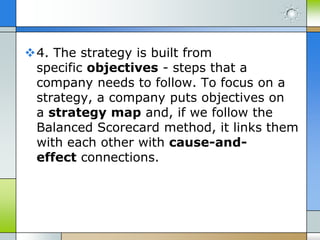 Vision and goals vs strategy map and objectives | PPT