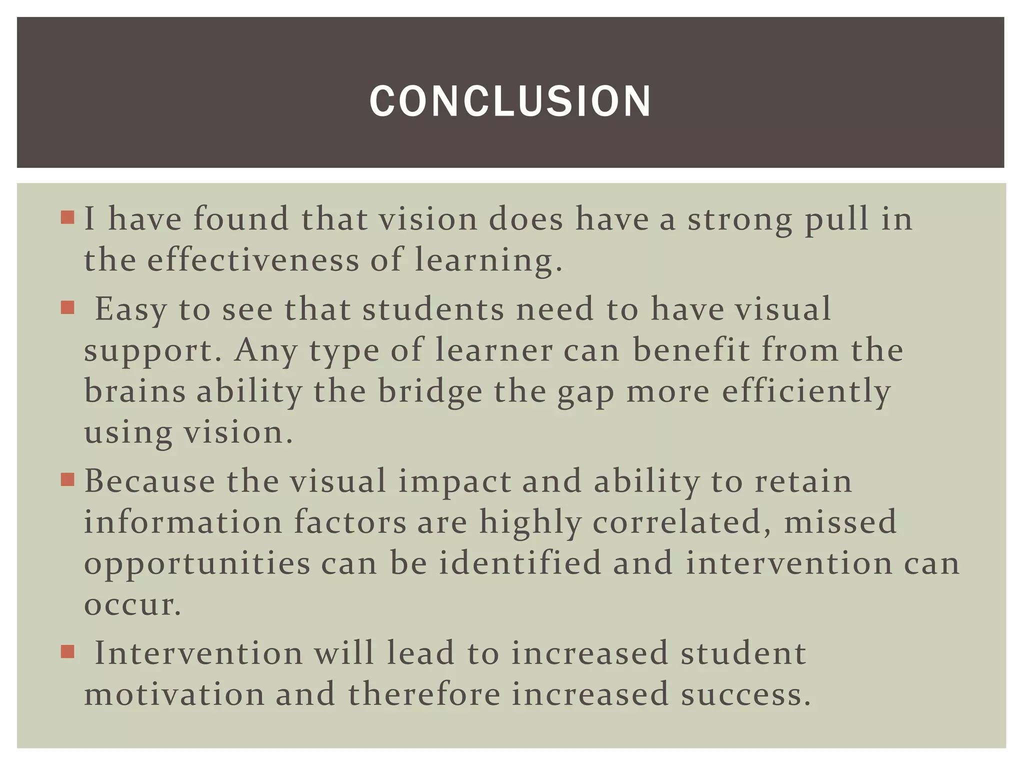 Vision and Learning | PPT