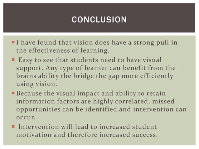 Vision and Learning | PPT