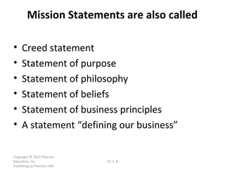 chapter 2 Vision and mission | PPT