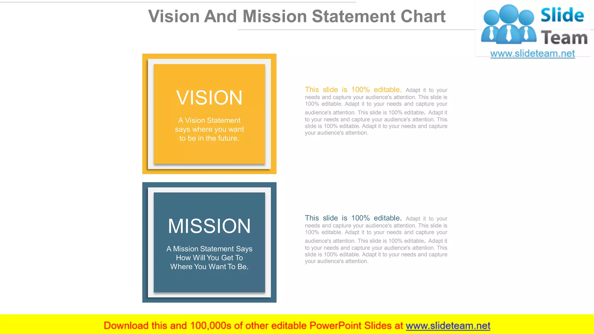 Vision And Mission Statements PowerPoint Presentation Slides | PDF