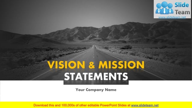 Vision And Mission Statements PowerPoint Presentation Slides | PDF