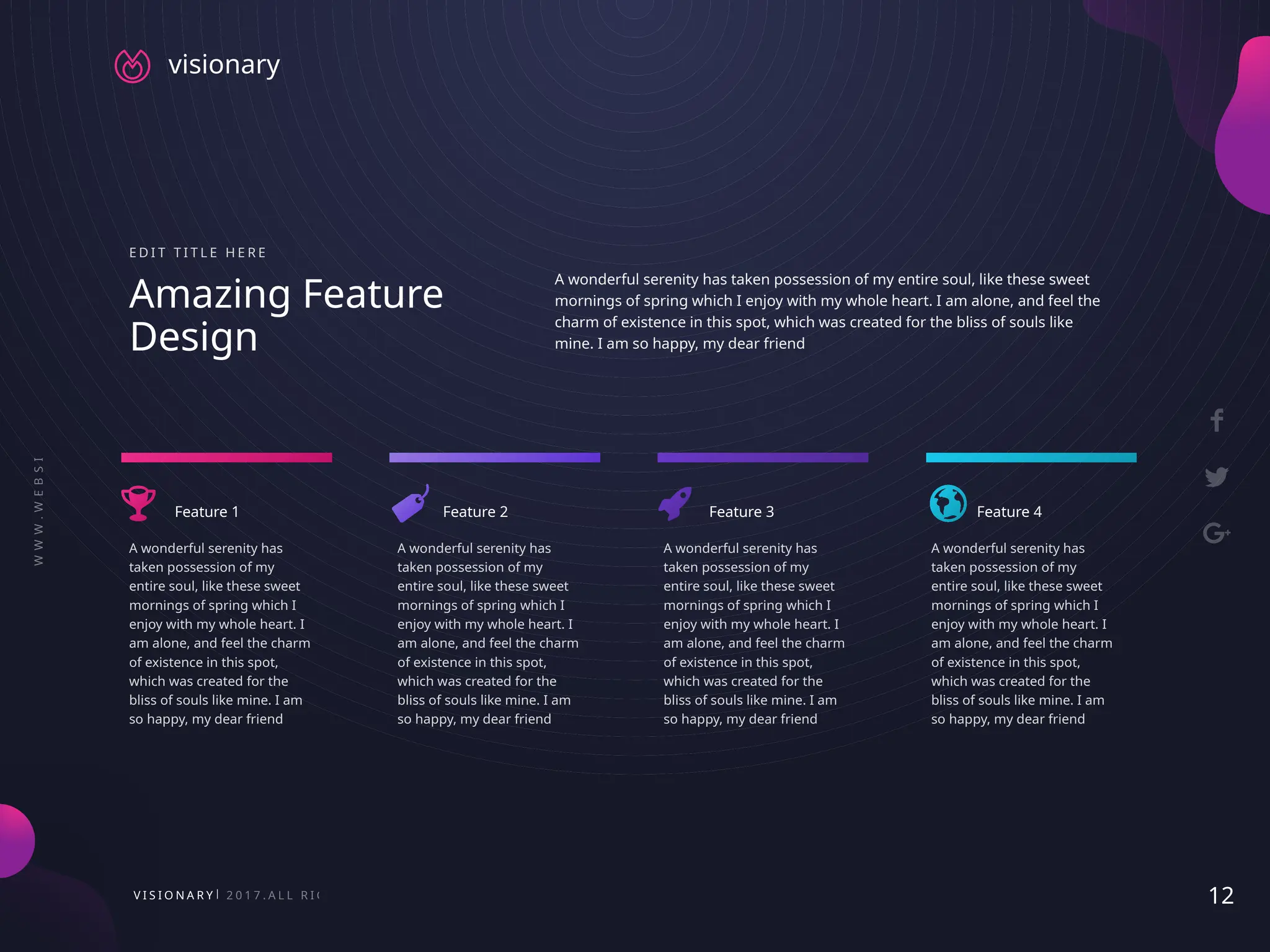 Visionary Morph Normal - Presentation Template | PPTX