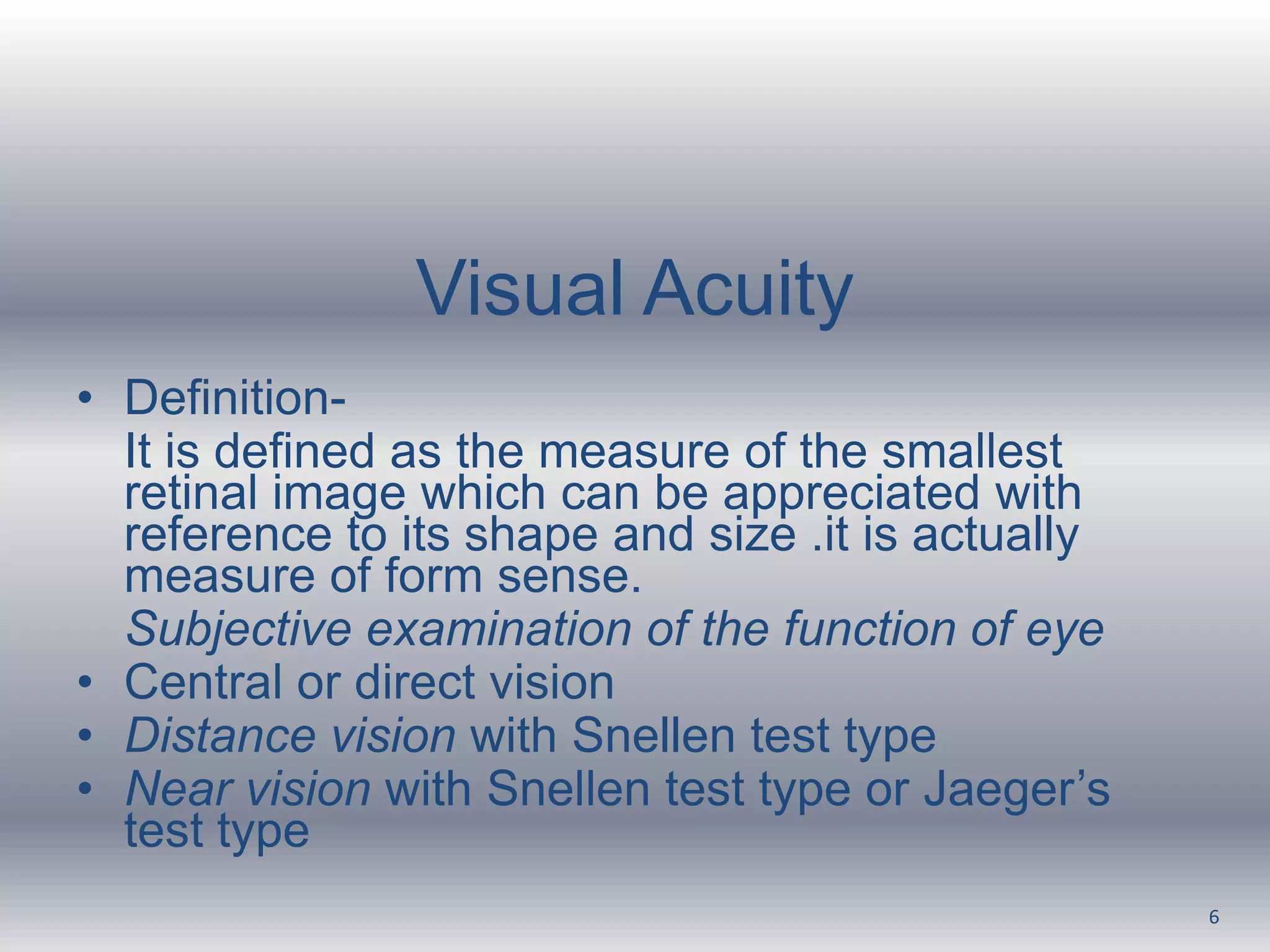 Vision assessment | PPTX