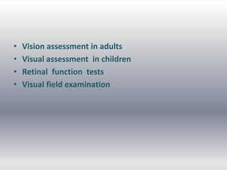 Vision assessment | PPTX