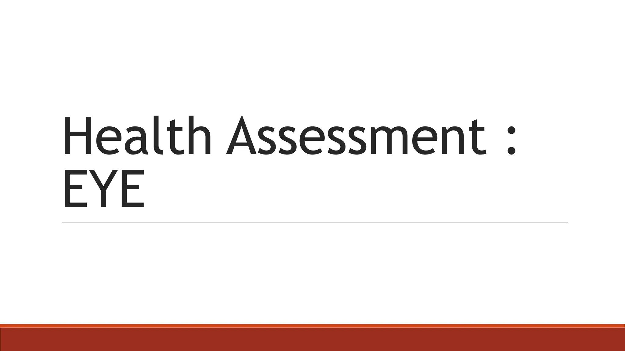 Vision assessment.pptx ophthalmology BSc nursing ppt | PPTX