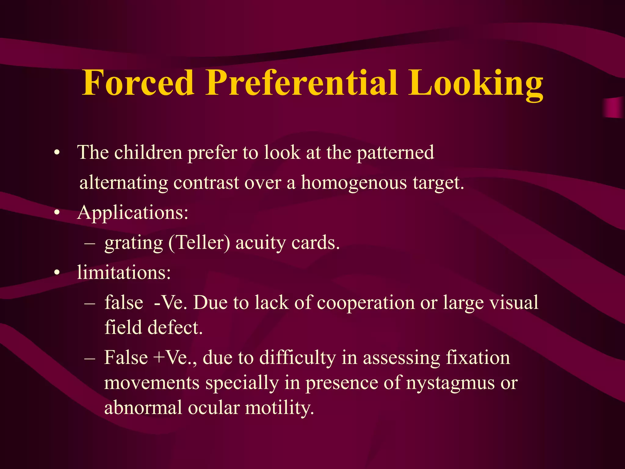 Vision assessment of the pediatric patients | PPSX