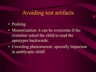 Vision assessment of the pediatric patients | PPSX