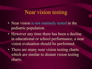 Vision assessment of the pediatric patients | PPSX