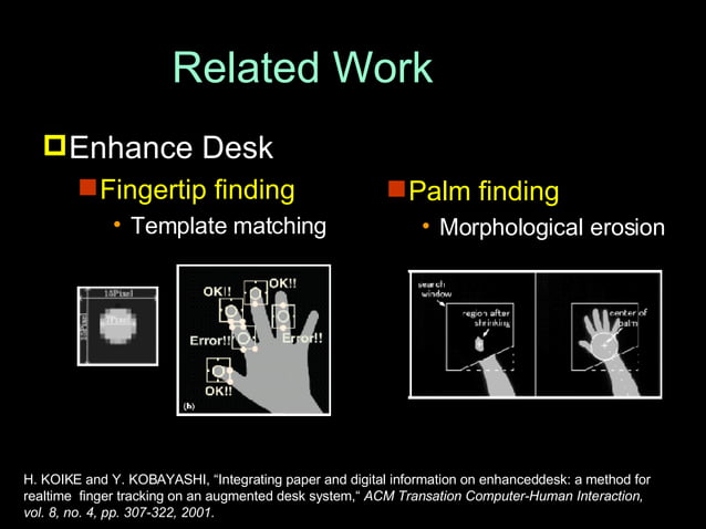 Vision-based Finger Detection and Its Applications | PPT