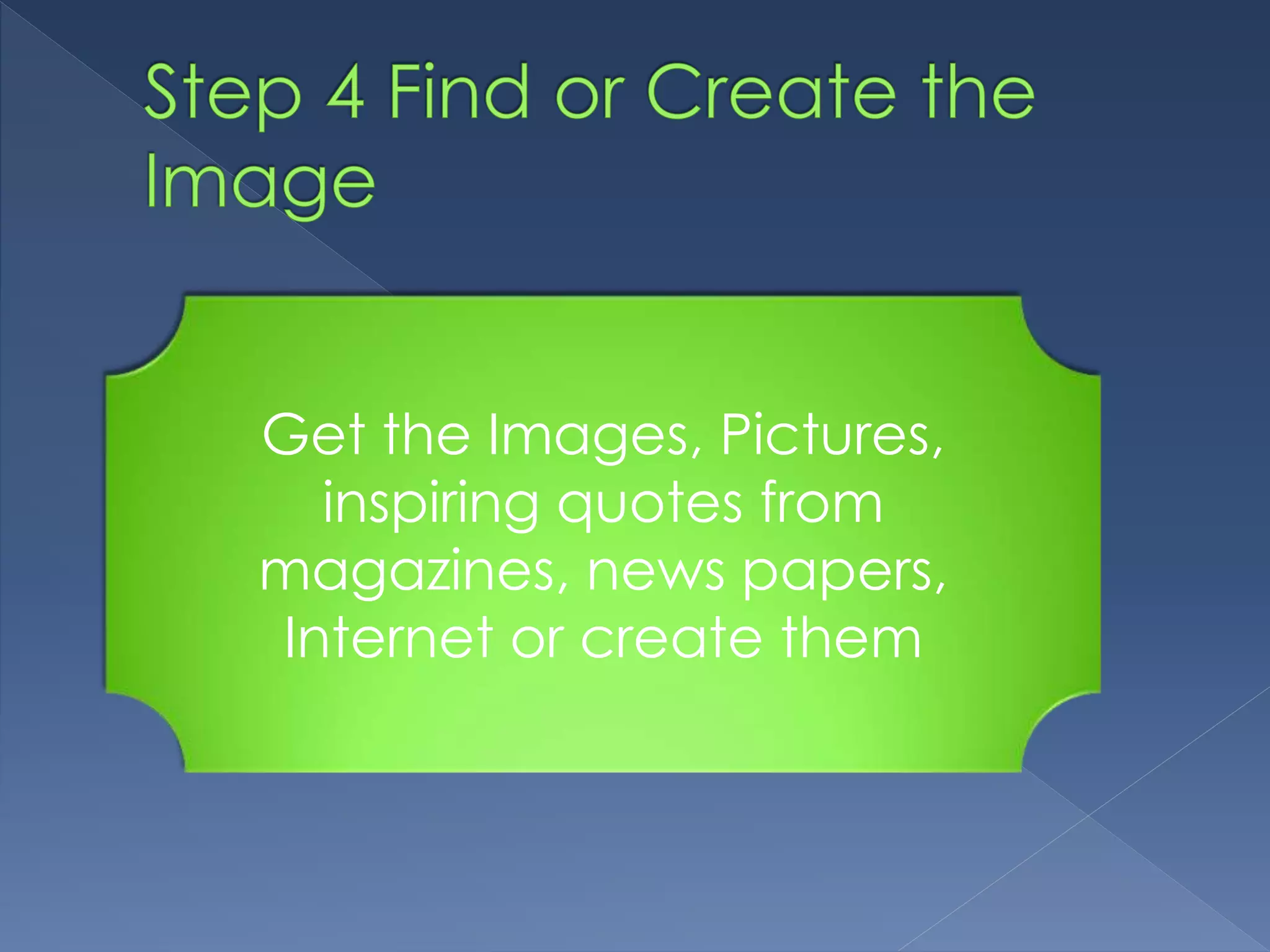 Creating your vision board - Step by Step guide | PPTX