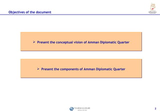 Amman Diplomatic Quarter - Vision & components | PPT