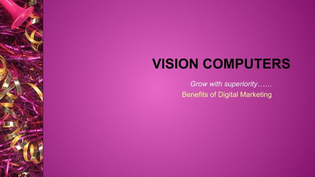 Vision Computers digital marketing course | PPT