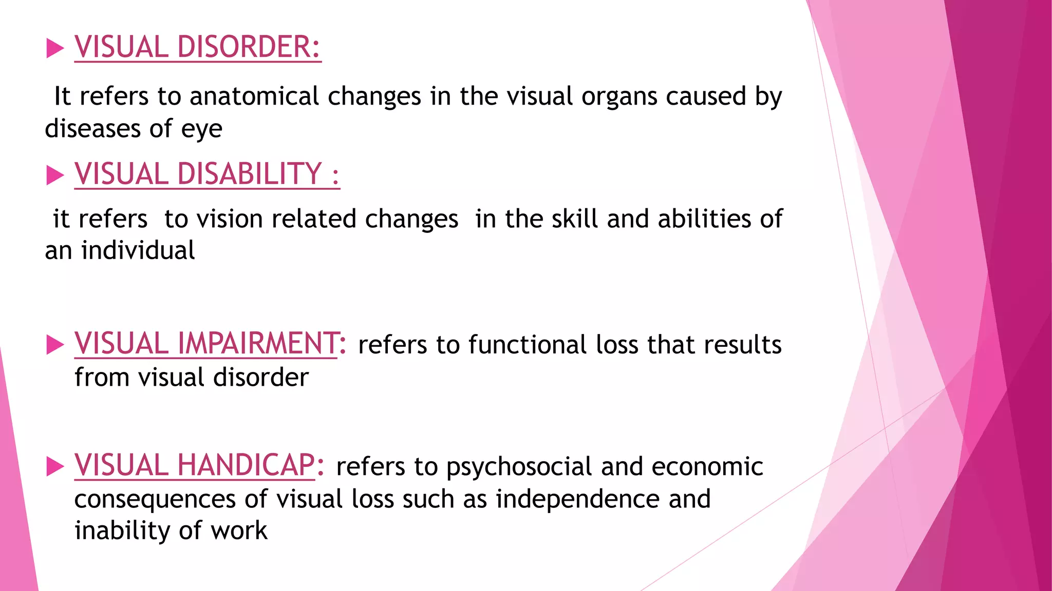 Vision disorder | PPT | Free Download