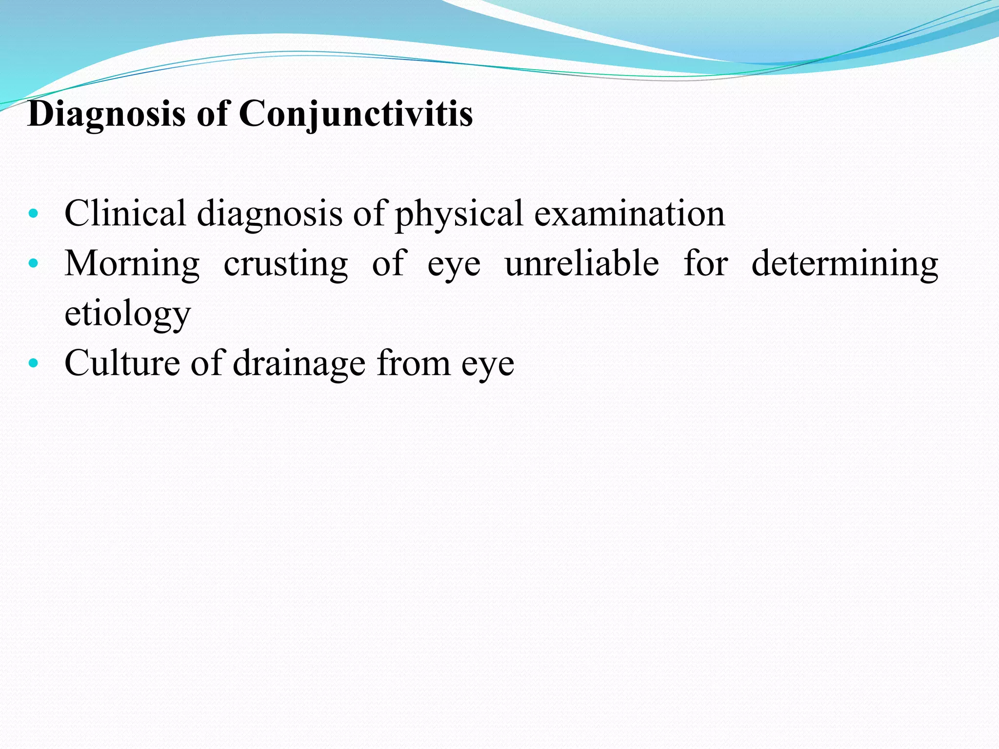 Vision disorder- Conjunctivitis | PDF