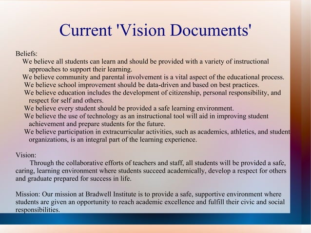 Vision documents | PPT