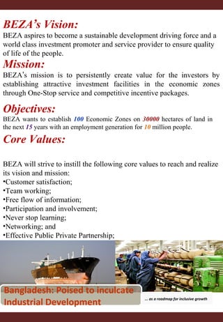 Vision documents of bangladesh economic zones | PPT