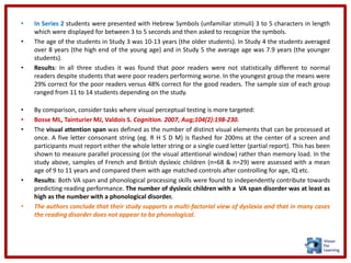 Vision & Dyslexia: A Critical Review | PPTX