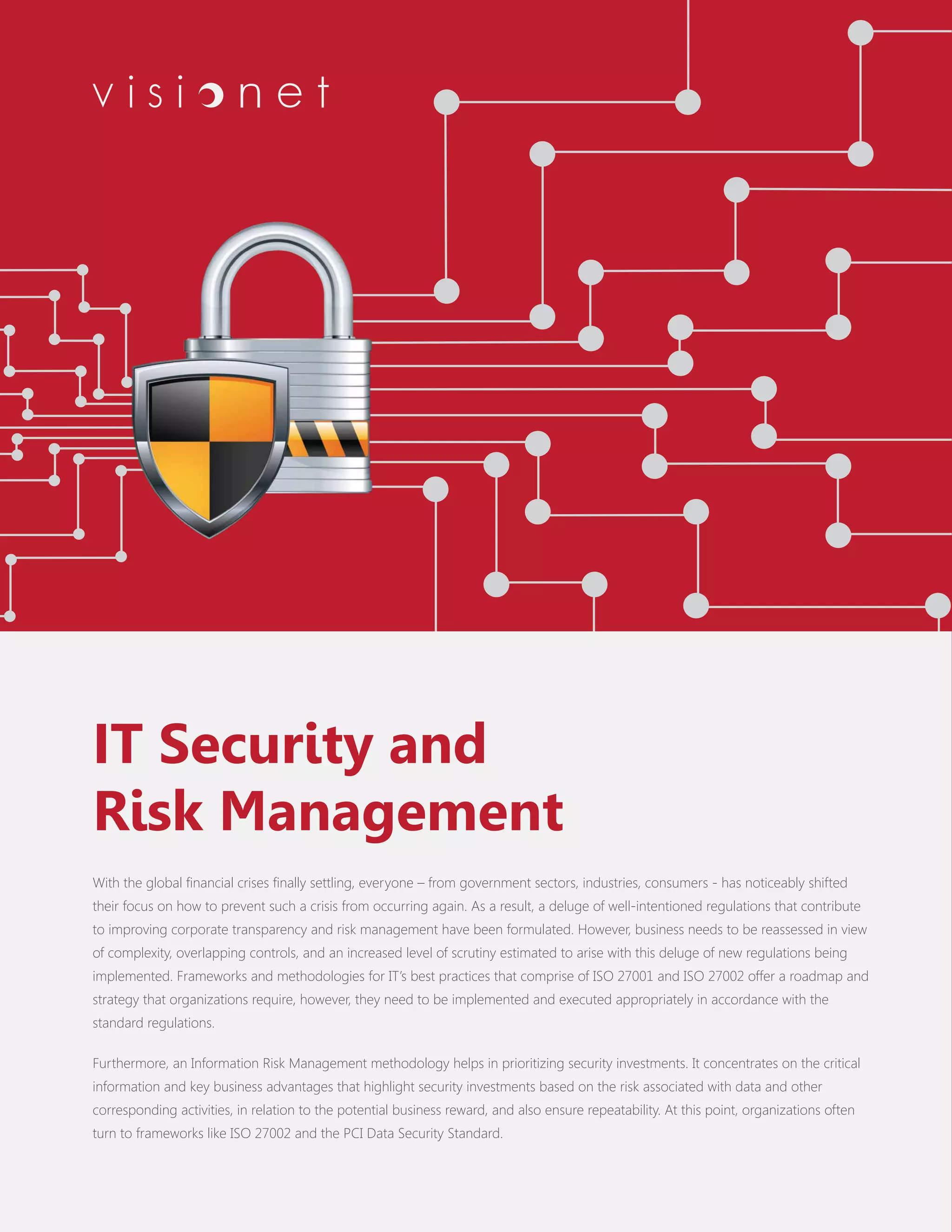 IT Security and Risk Management - Visionet Systems | PDF