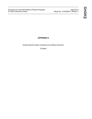 Vision Extrusions - Exova Report | PDF