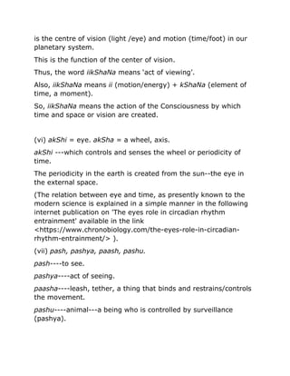 Vedic Sanskrit words related to vision, time, motion, control | PDF