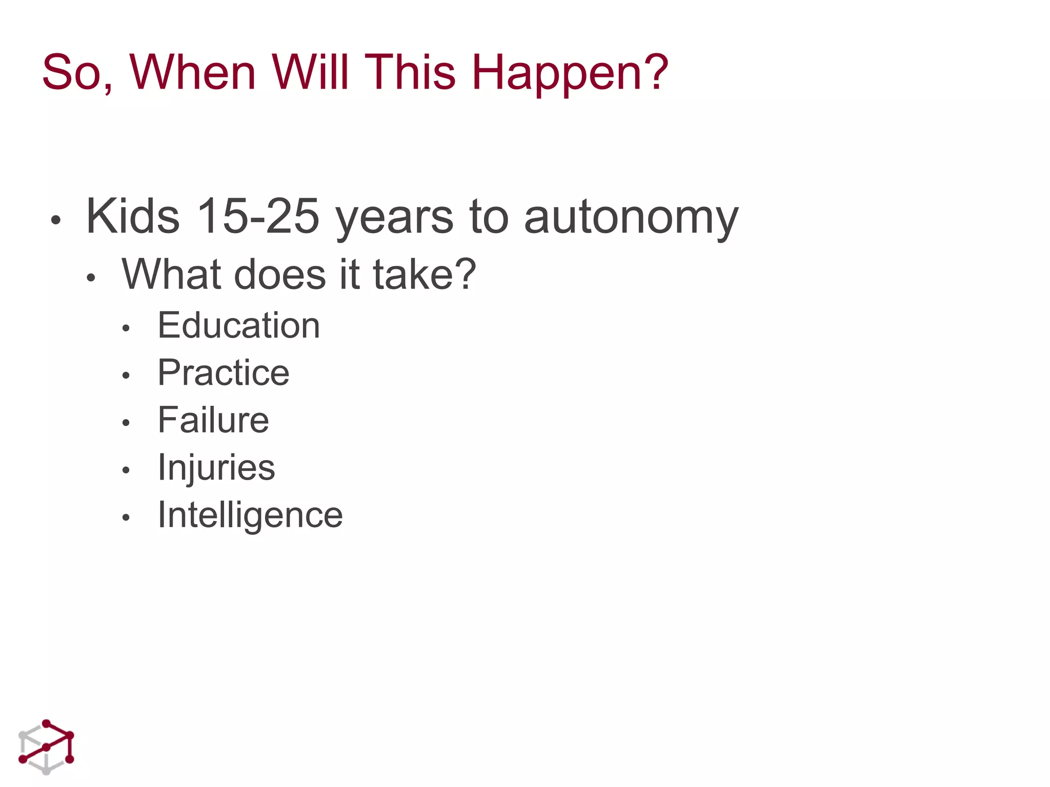 Vision for a roadmap to autonomy final | PPTX