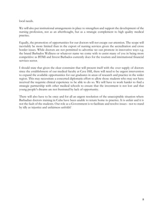 Vision For Health Care In Barbados | PDF