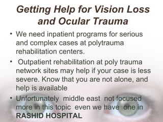Vision in closed ocular trauma | PPT